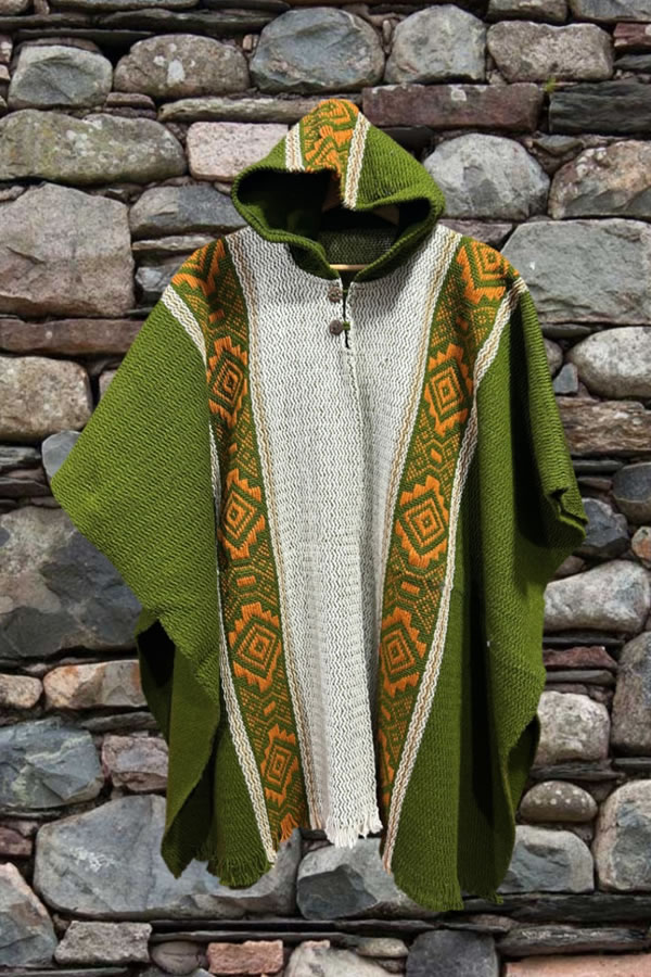 Poncho Lana Verde Vivo – ATIQ